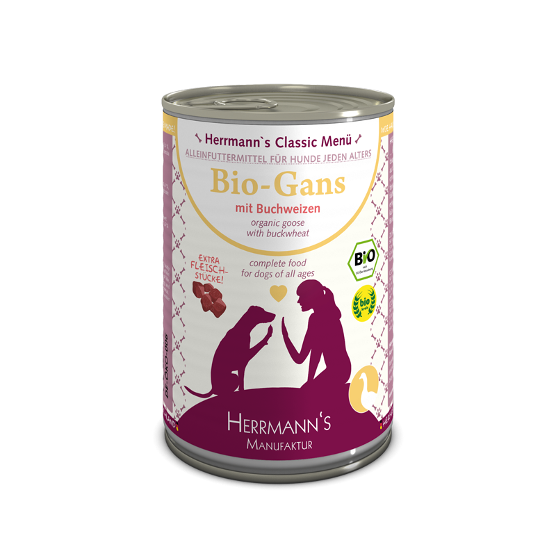 Herrmanns Bio Gans Bio Komplettfutter F r Hunde Preiswert Bestellen